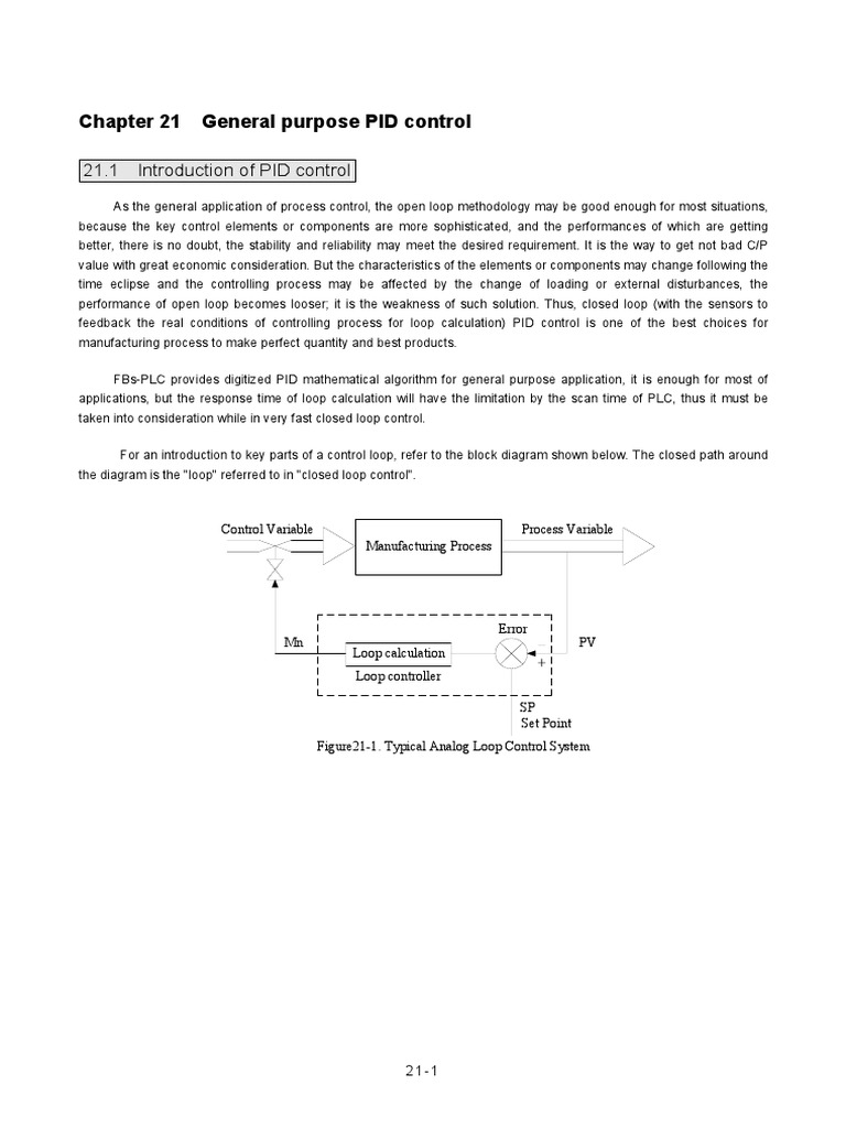 PID Control for Engineers | PDF | Control Theory | Programmable Logic ...