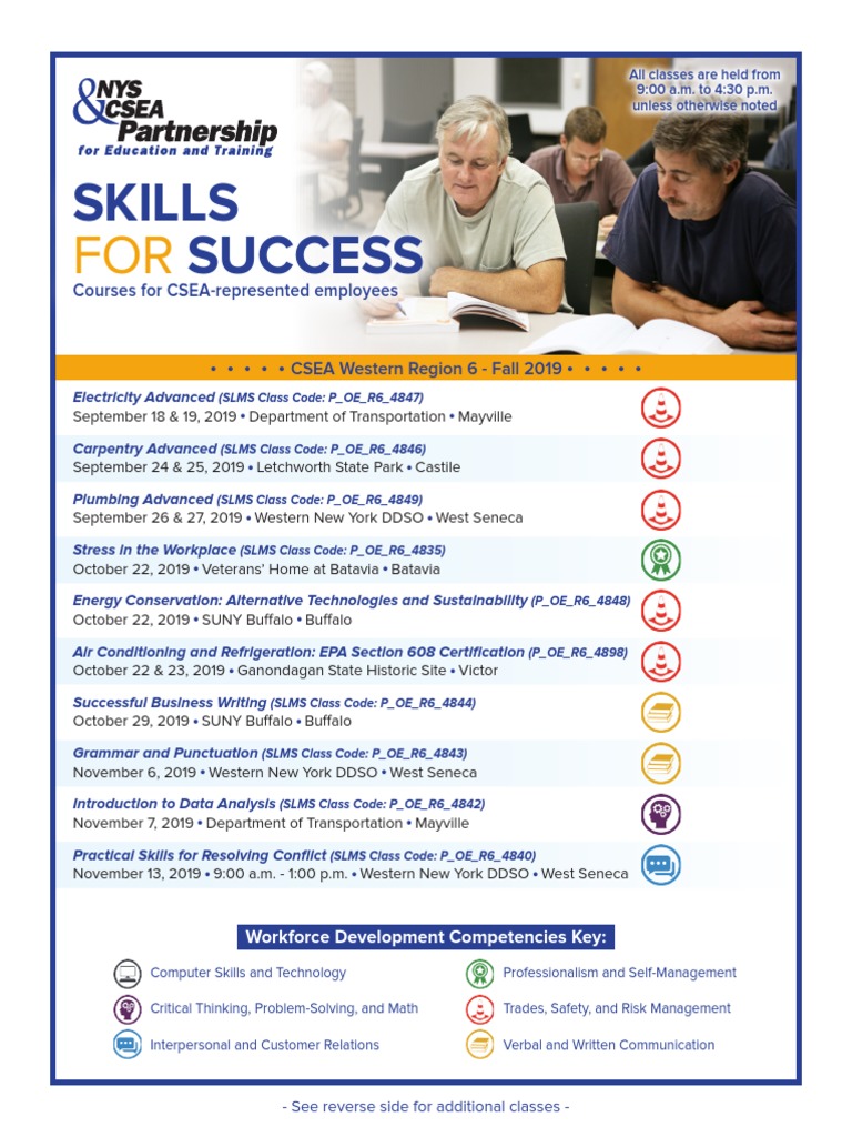 Skills For Success Flyer | PDF | Identity Document | Business