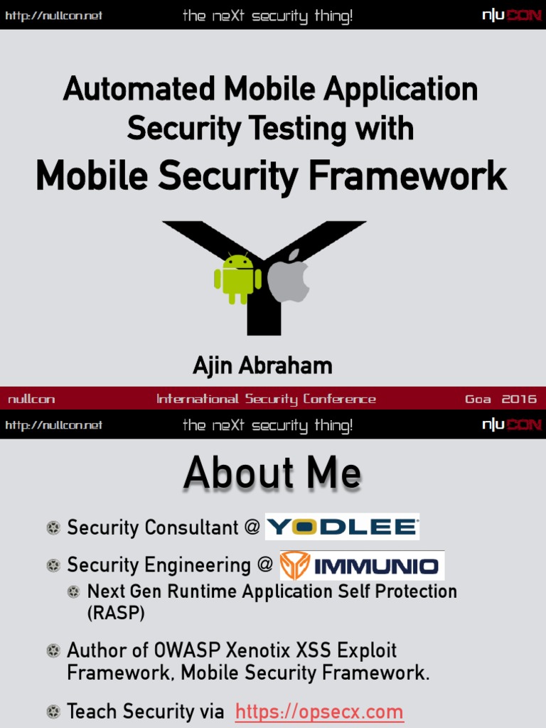 Automated Mobile Application Security Assessment With MobSF | PDF ...