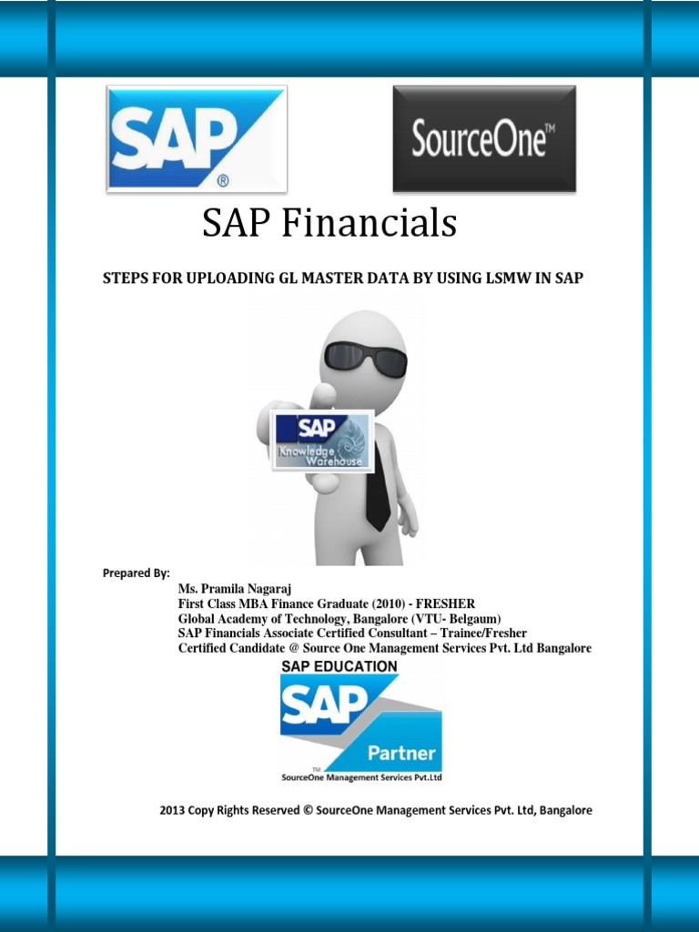 SAP Financials: Steps For Uploading GL Master Data by Using LSMW in Sap ...