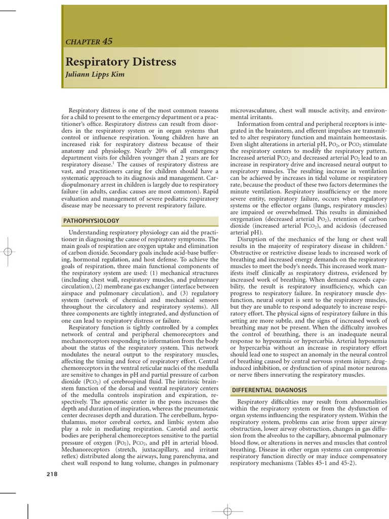 Pediatric Respiratory Distress Overview | PDF | Respiratory System ...