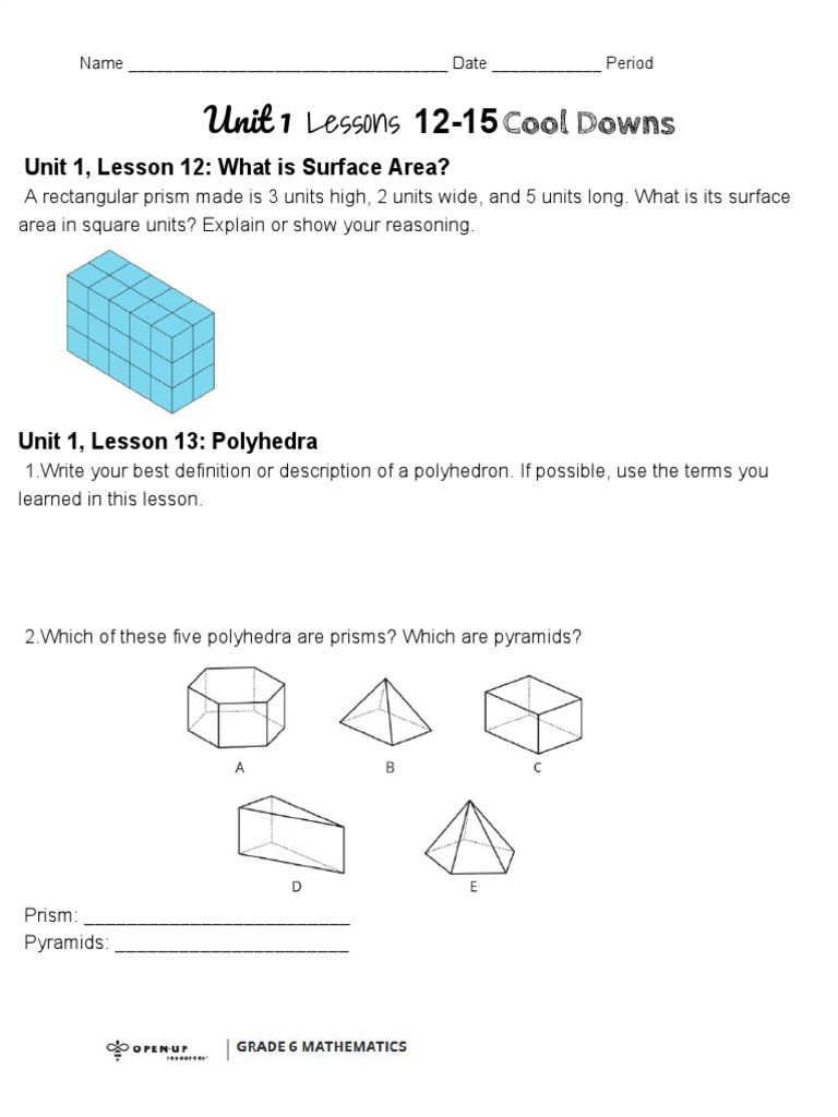 Cool Down Lessons 12-15 | PDF