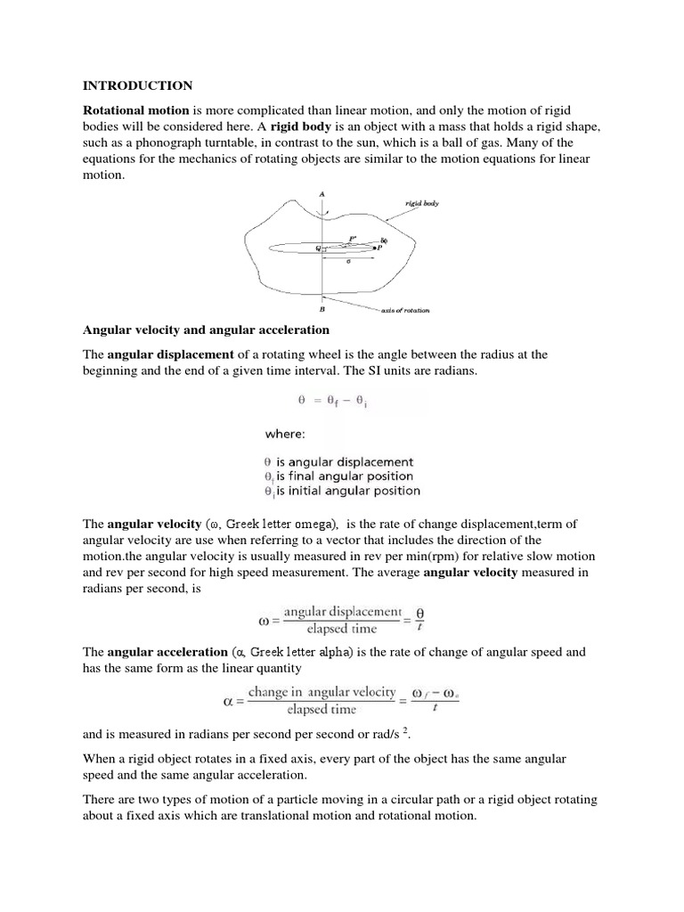 Understanding Rotational Motion Through Examples of its Applications in ...