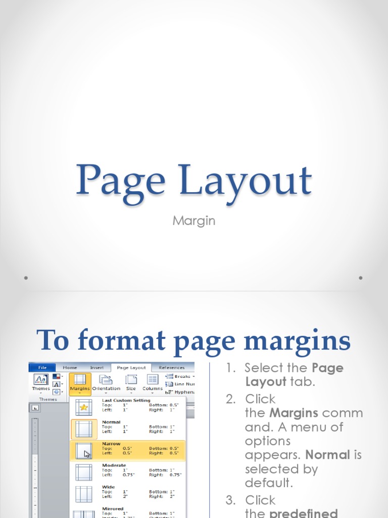 Tutorial 1 - Page Layout | PDF | Paragraph | Menu (Computing)
