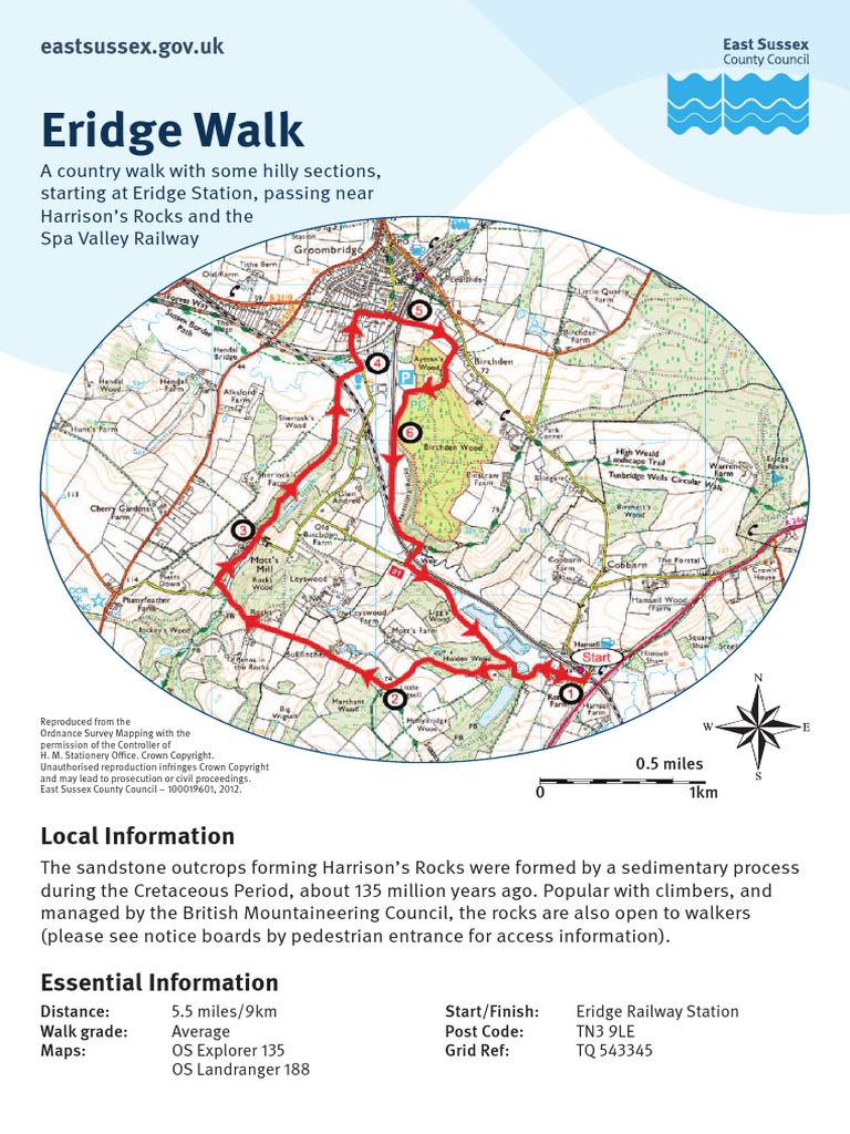 Eridge Walk Guide | Download Free PDF | Trail | Rail Transport
