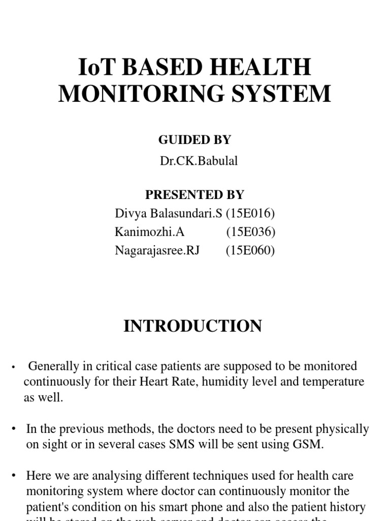 Iot Based Patient Health Monitoring System Using Esp8266 SVSEMBEDDED