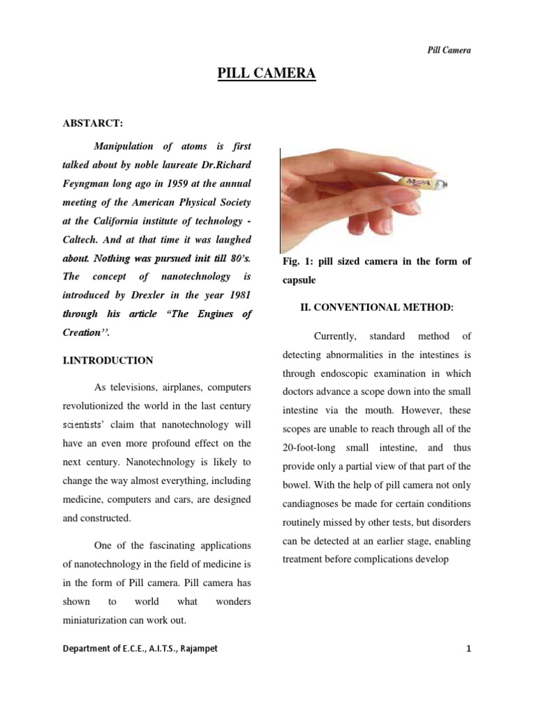 Pill Camera | PDF | Electronic Circuits | Telemetry