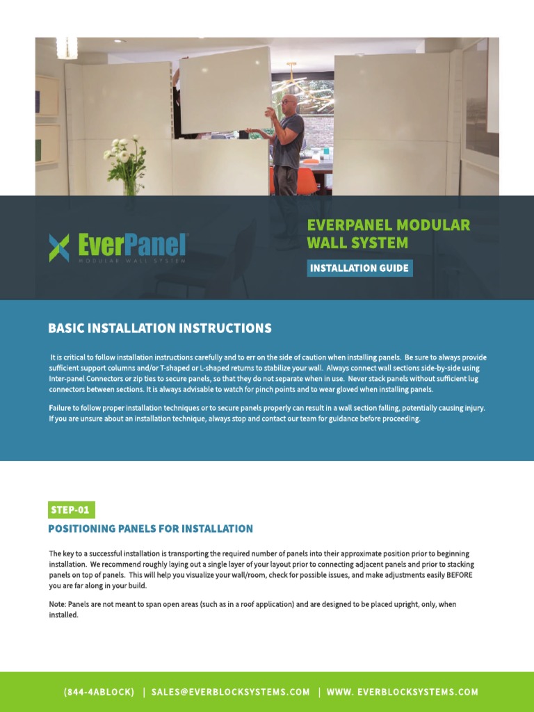 Everpanel Modular Wall Installation Guide 2019 Pdf
