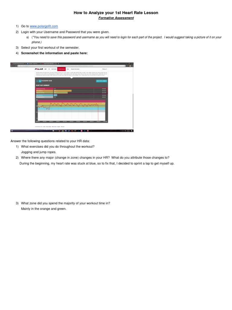 Student Heart Rate Analysis Guide | PDF | Computers