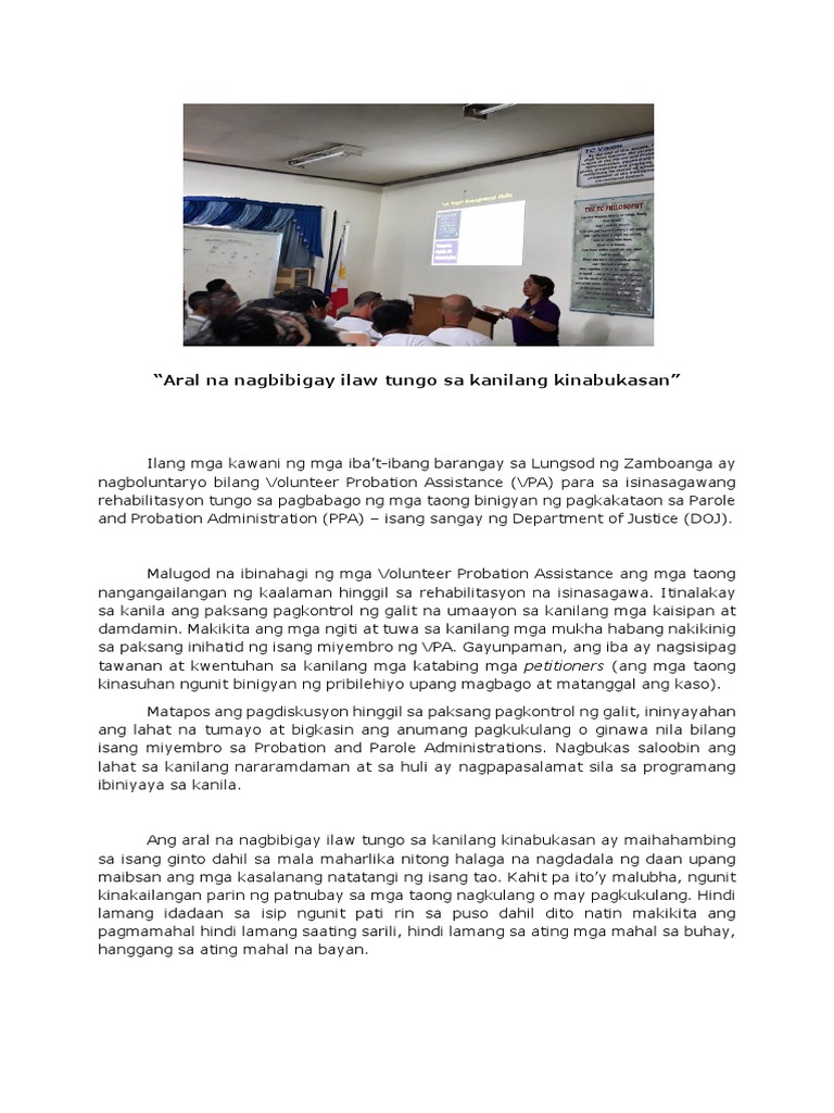 Photo Essay (Filipino)