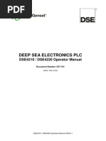 DSE 4510 Dse4520 Operator Manual | PDF | Electrical Connector | Usb