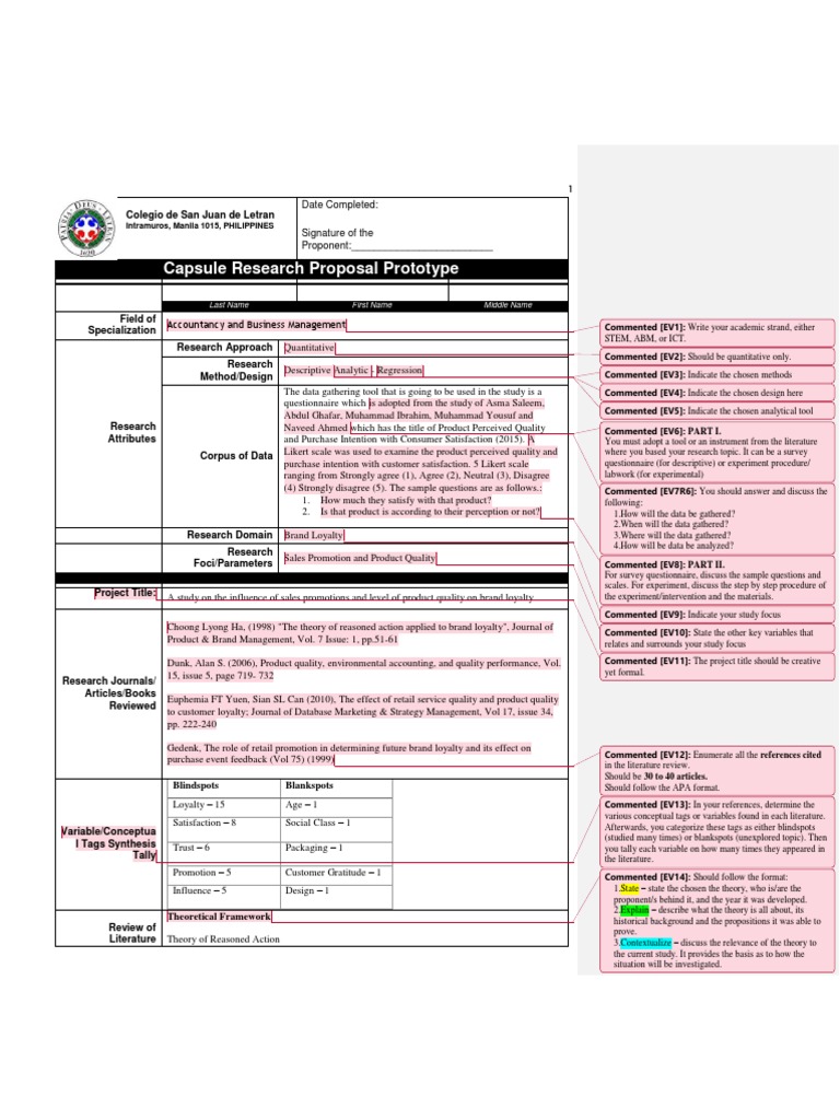 Research Capsule Instructions W Example | PDF | Psychology ...