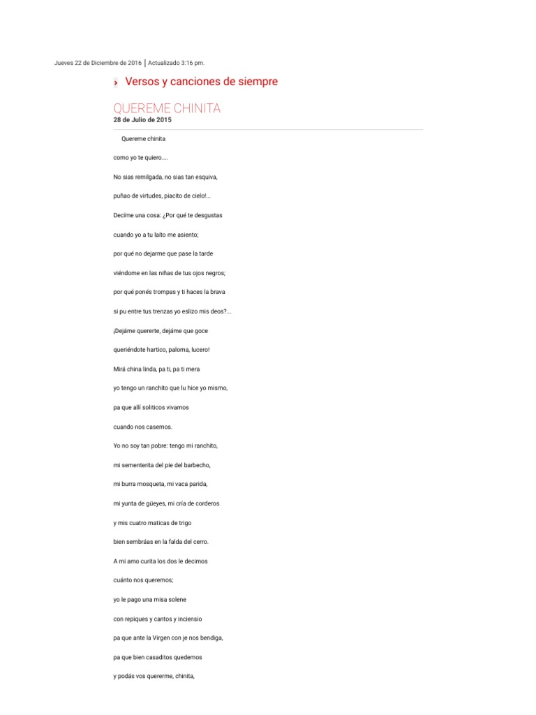 Quereme Chinita