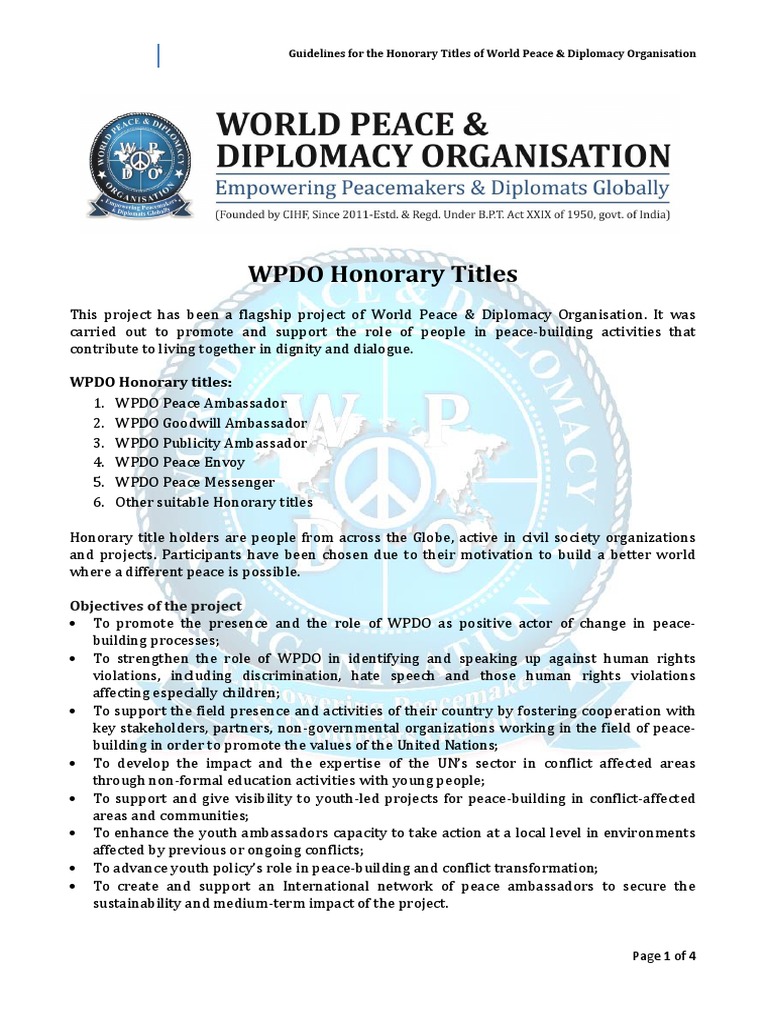 Agreement Sample | PDF | Peacebuilding | World Peace