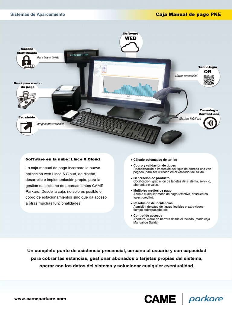 FichaTecnica CajaManPago PKE (ES) | PDF | Computación en la nube | Sistema operativo