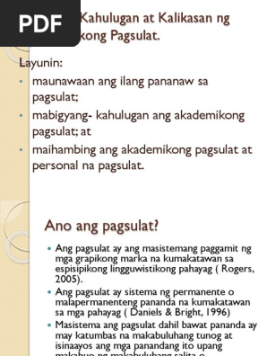 Kahulugan Ng Personal Na Pagsulat - pagsulatsay