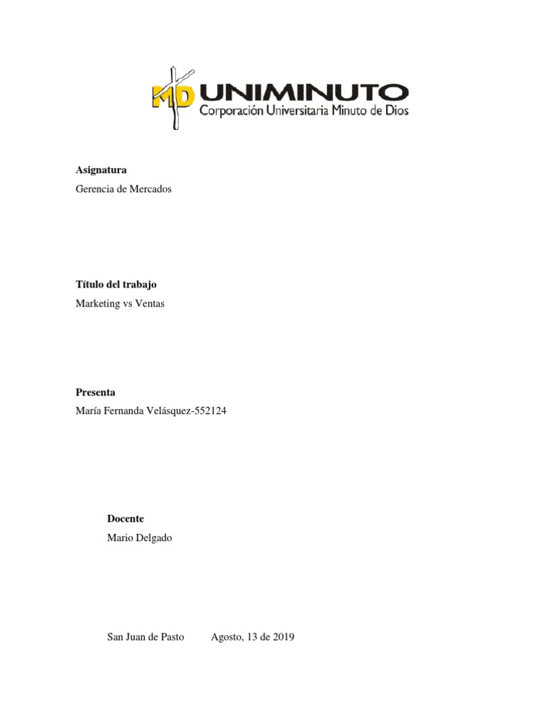 Plantilla Portada Uniminuto | PDF