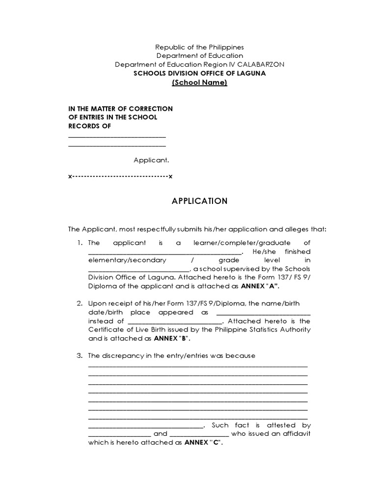 Application Form COSE | PDF | Government | Learning