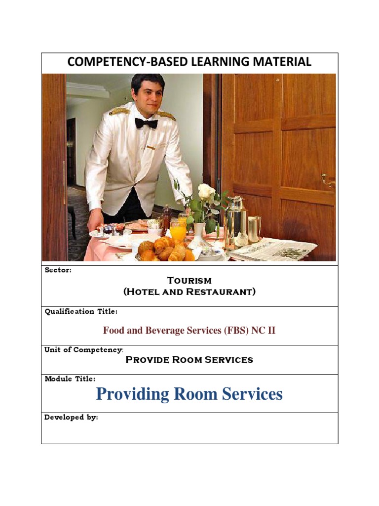 Providing Room Services: Competency-Based Learning Material | PDF ...