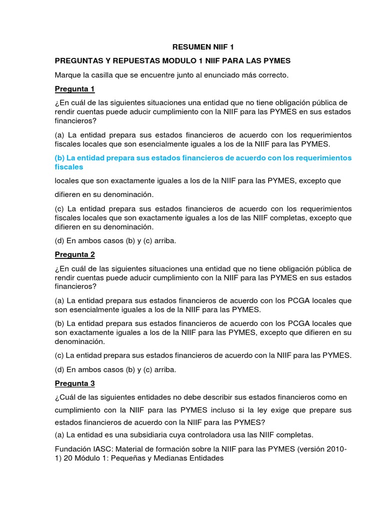 Resumen Niif 1 | PDF | normas internacionales de INFORMACION FINANCIERA ...