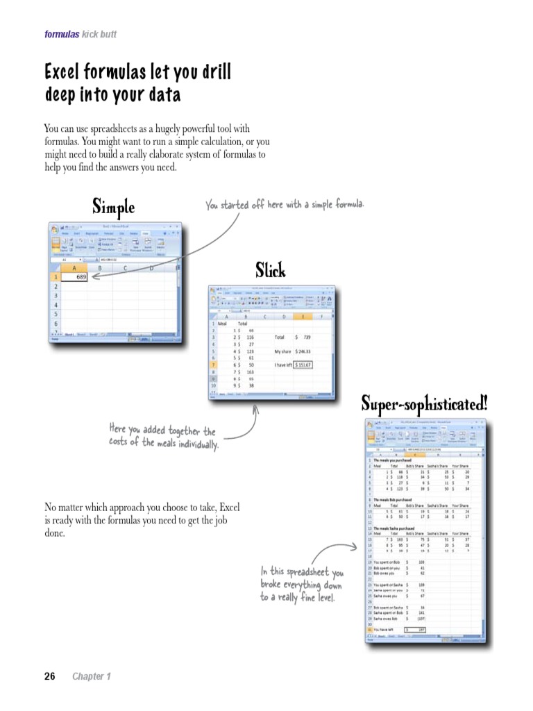 Simple: Excel Formulas Let You Drill Deep Into Your Data | PDF
