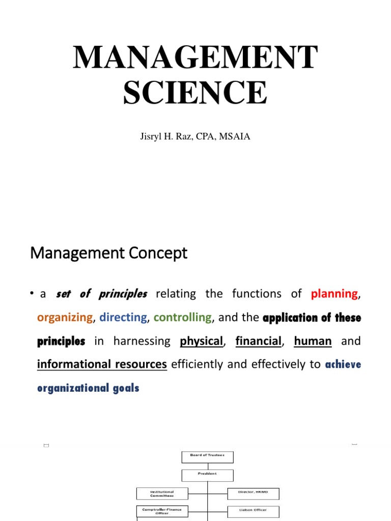 Lesson 1 - Introduction To Management Science | PDF | Science | Equations