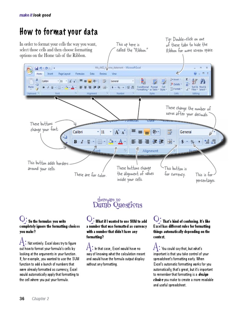 Format Your Data | PDF | Spreadsheet | Microsoft Excel