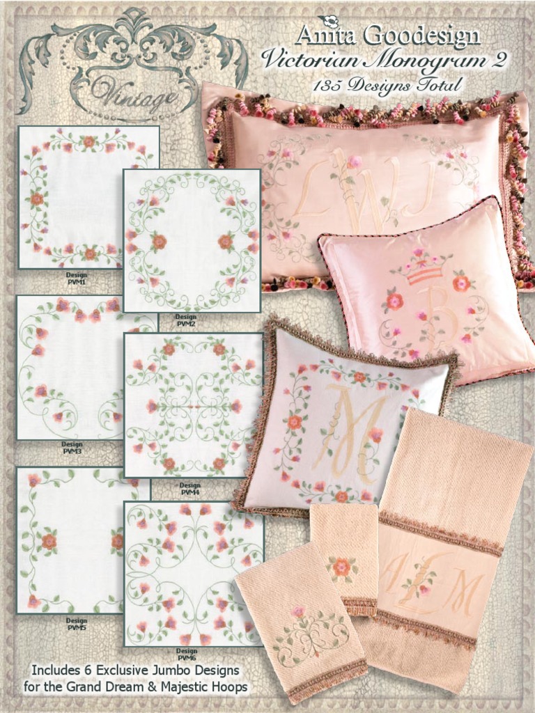 Anita Goodesigns Victorian Monogram 2 | PDF | Computer File Formats ...