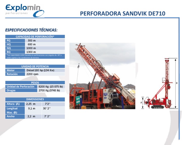 04 Perforadora Sandvik De710 PDF | PDF