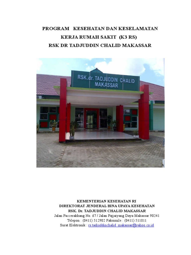 Contoh Program K3 Rumah Sakit | PDF