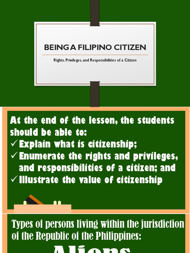 Being A Filipino Citizen | PDF | Citizenship | Due Process Clause