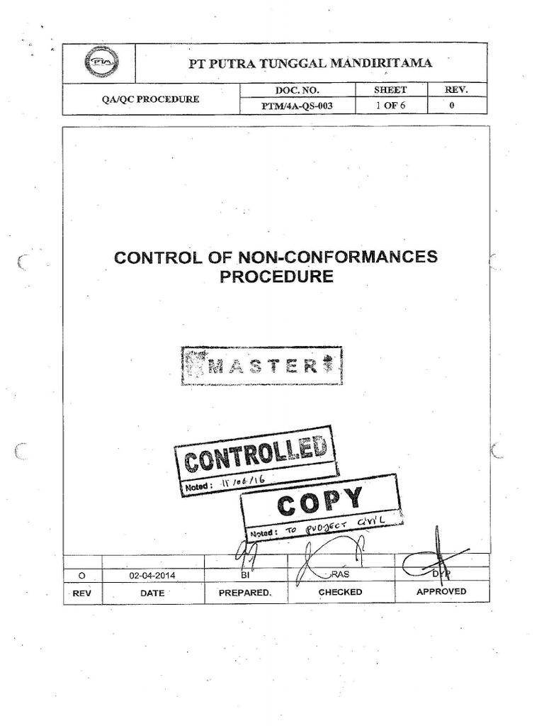 NCR Procedure | PDF
