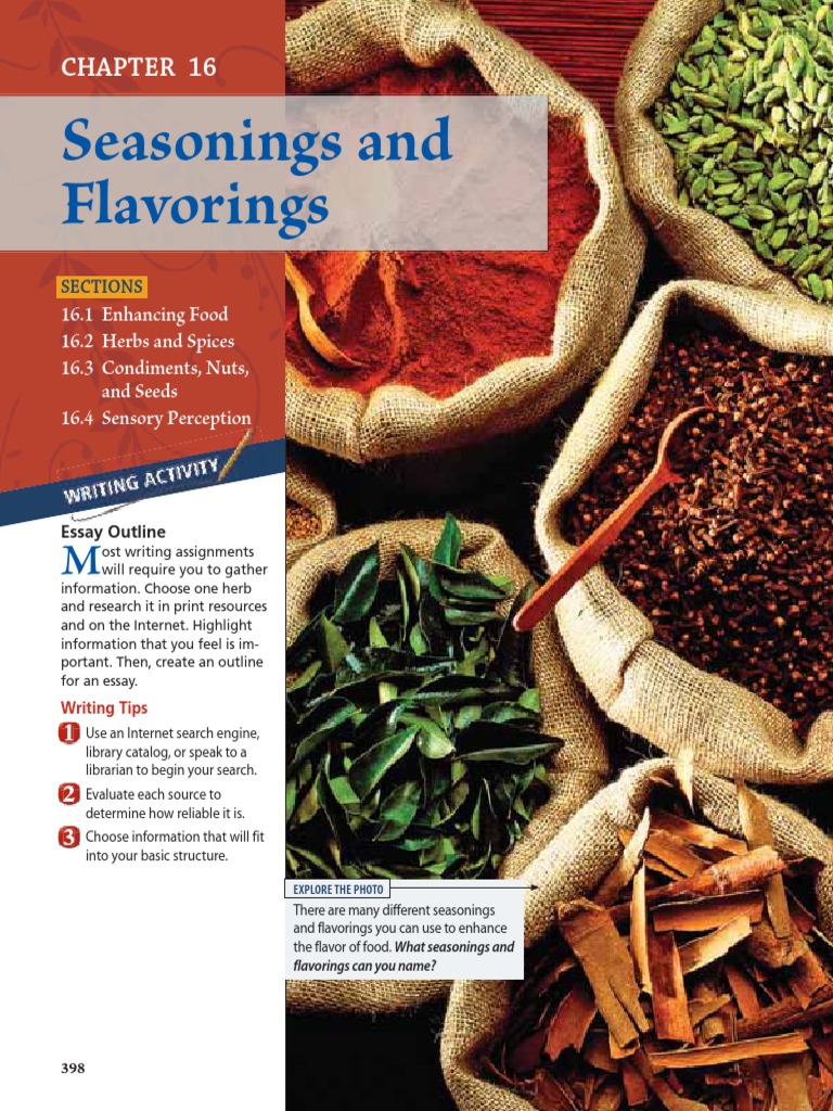 Chapter 16 - Seasonings and Flavorings | PDF | Chili Pepper | Dill