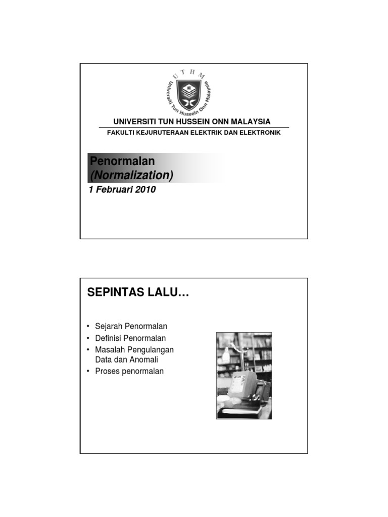 Anomali dan Penormalan Data | PDF