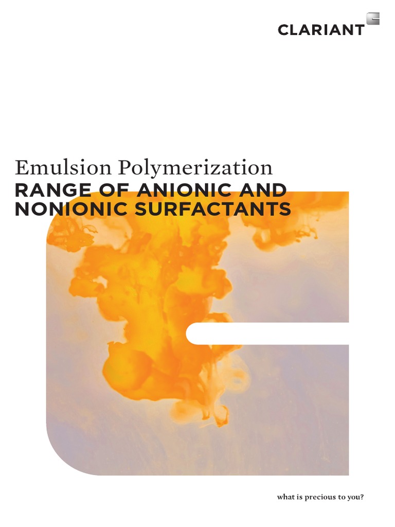 Clariant Brochure Emulsion Polymerization Portfolio 2017 EN | PDF ...
