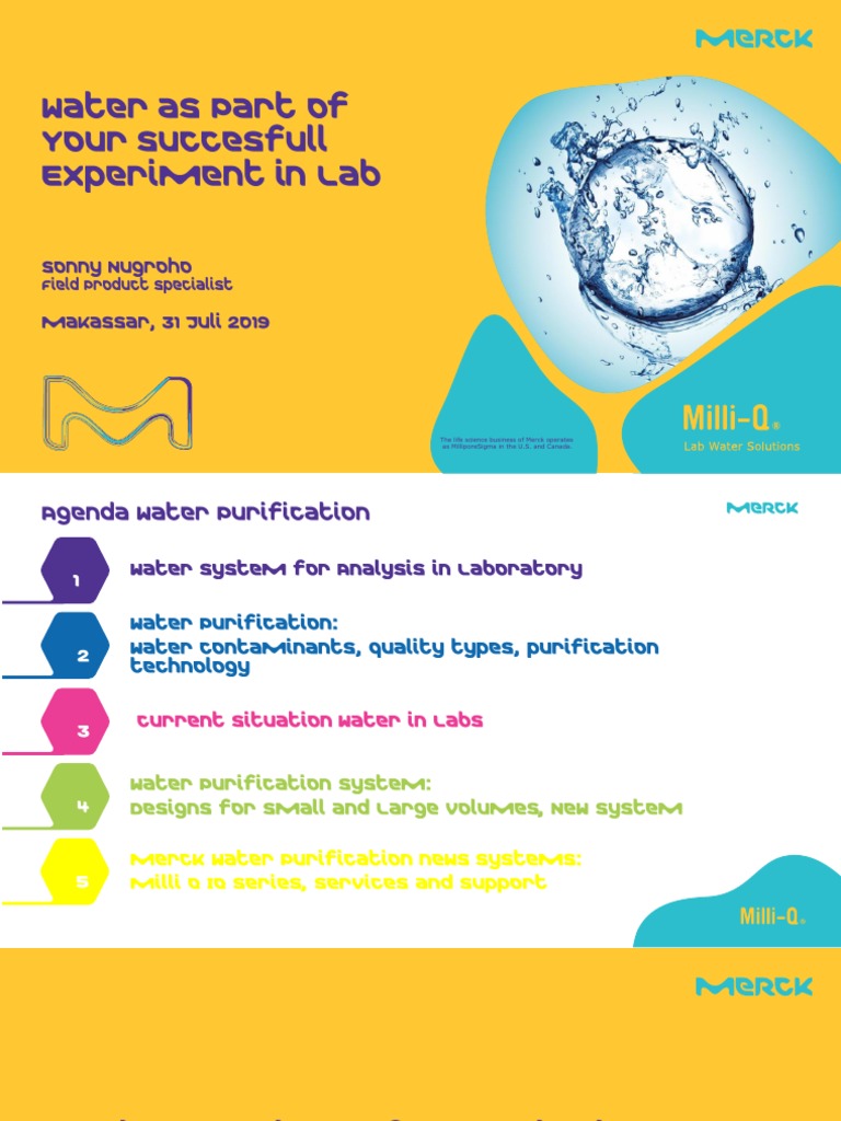 Seminar Merck | PDF | Purified Water | Total Organic Carbon