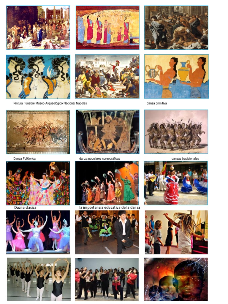 Pintura Fúnebre Museo Arqueológico Nacional Nápoles Danza Primitiva ...