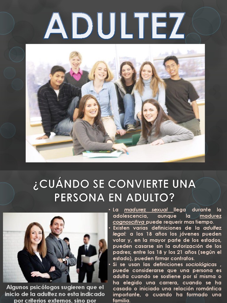 Psicologia Del Desarrollo Adultez | PDF | Adultos | Ciencias del comportamiento