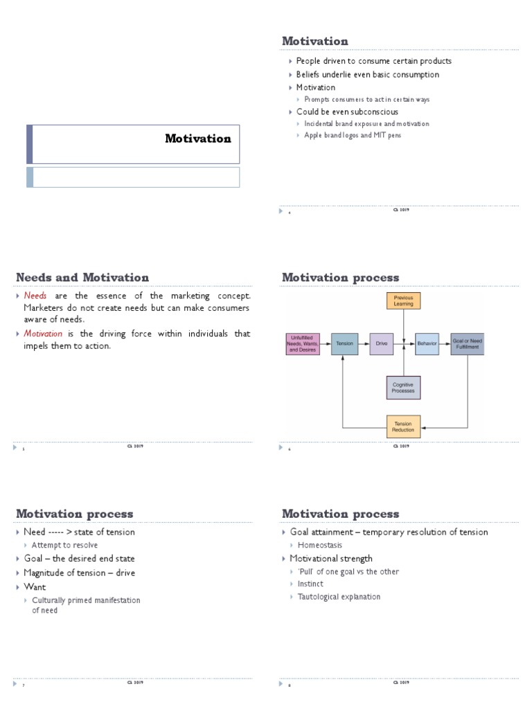 Consumer Behaviour - Motivation | PDF | Defence Mechanisms | Value (Ethics)