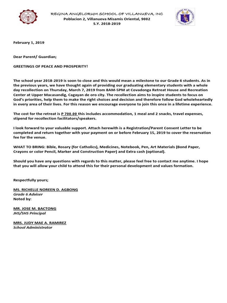 RAS Recollection Letter | PDF