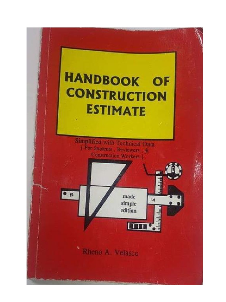 Handbook of Construction Estimate (Rheno A. Velasco) | PDF