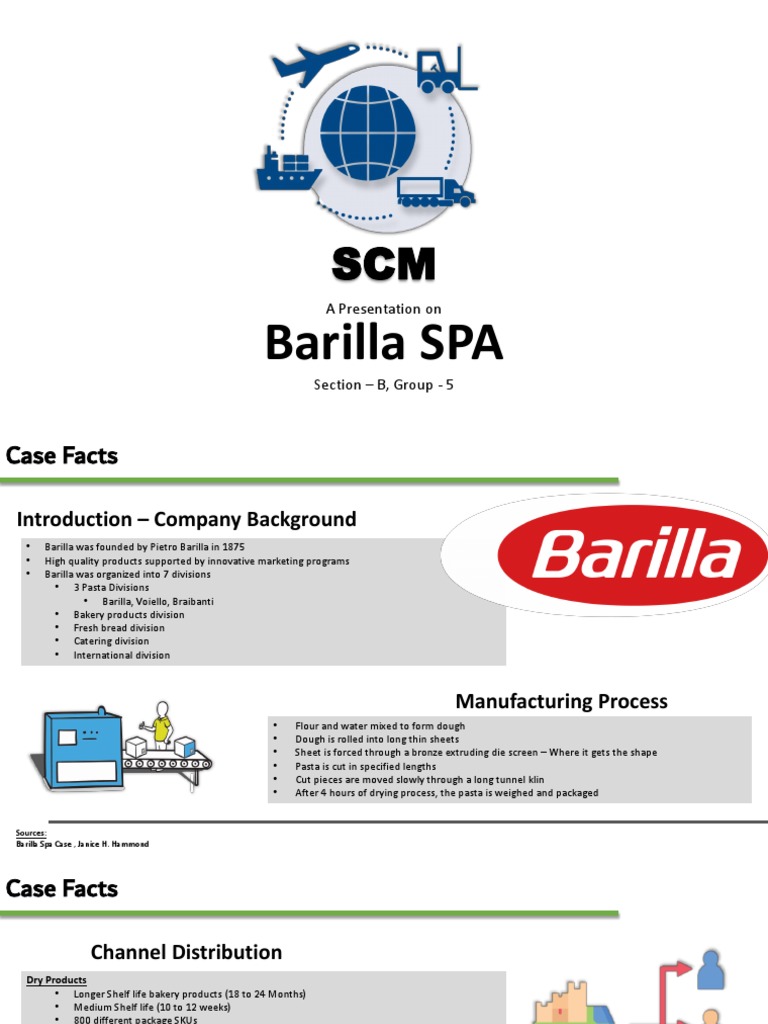 Barilla SPA: A Presentation On | Download Free PDF | Inventory ...