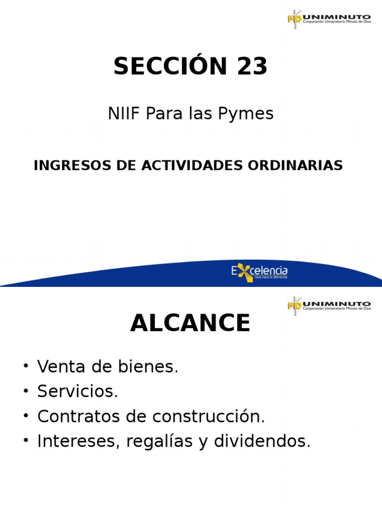 SECCION 23 NIIF