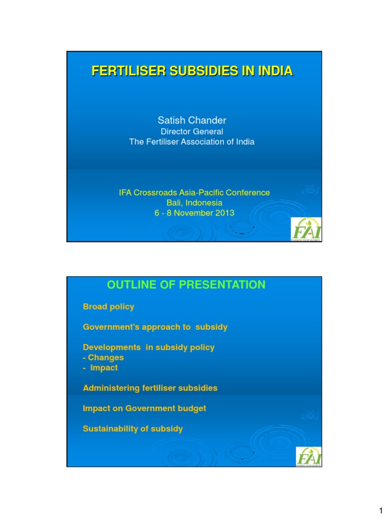 Fertilizer Subsidies in India | PDF | Fertilizer | Subsidy