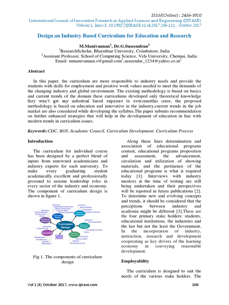 Industry-Aligned Curriculum Design | PDF | Curriculum | Design
