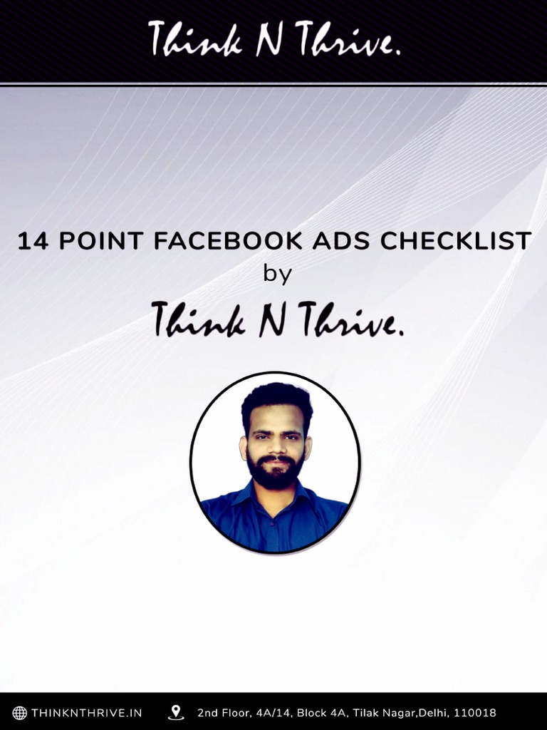 14 Point Facebook Checklist | PDF | Facebook | Advertising