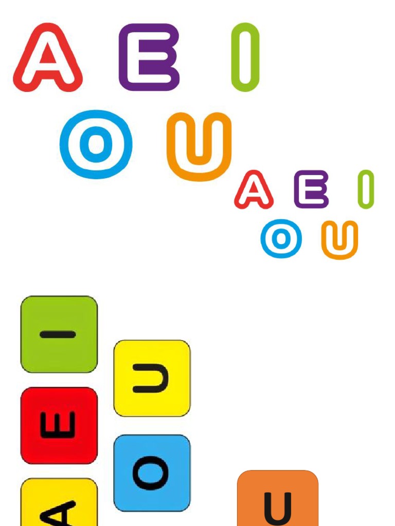 Letras Vocales Colores