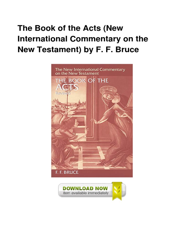 The Book of The Acts New International C | PDF