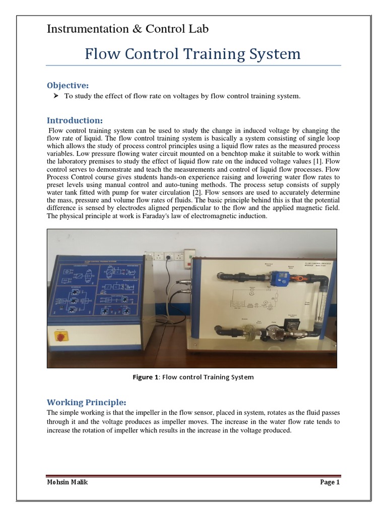 Flow Control Training System PDF | PDF | Electromagnetic Induction ...