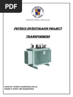 Transformer Class 12 Cbse Investigatory Project | PDF | Transformer ...